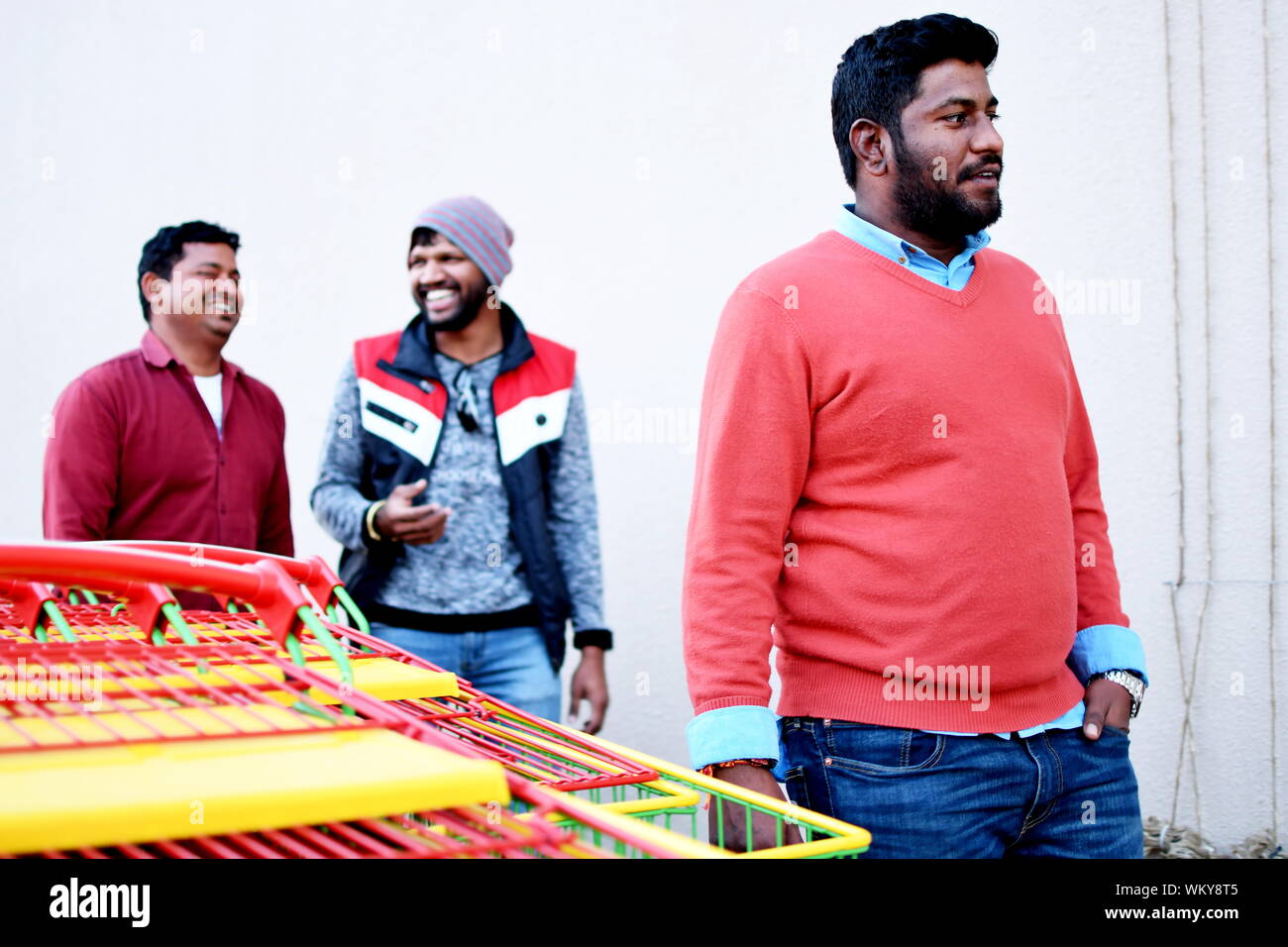Indian friends talking hi-res stock photography and images - Alamy