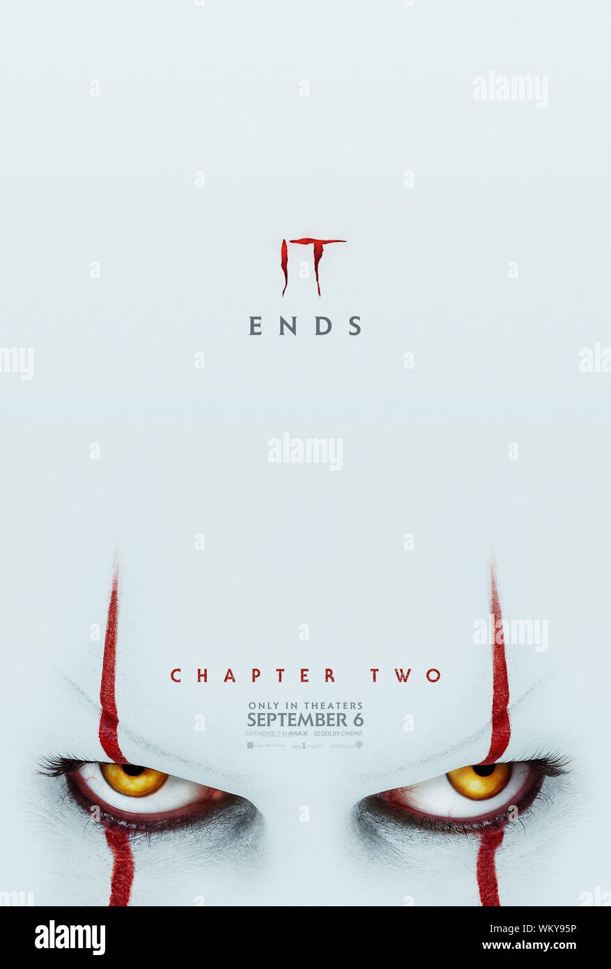 IT CHAPTER TWO, US advance poster, Bill Skarsgard, 2019. © Warner ...