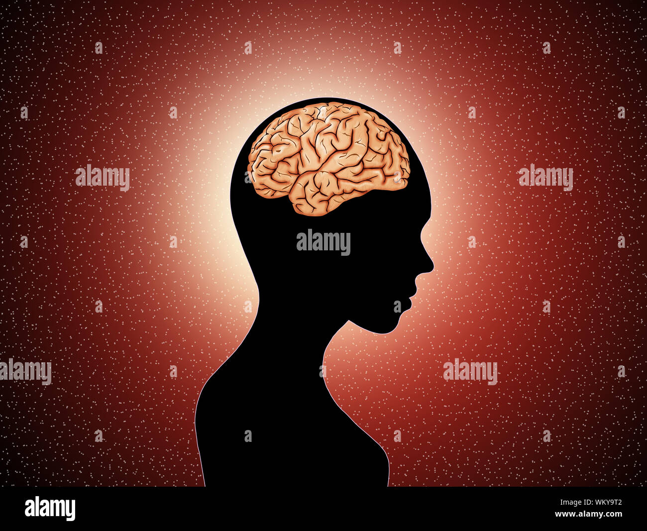 Human head idea icon hi-res stock photography and images - Alamy
