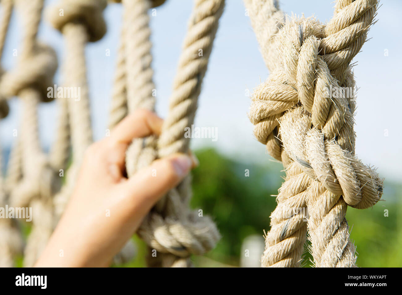 Ropes and netting hi-res stock photography and images - Alamy