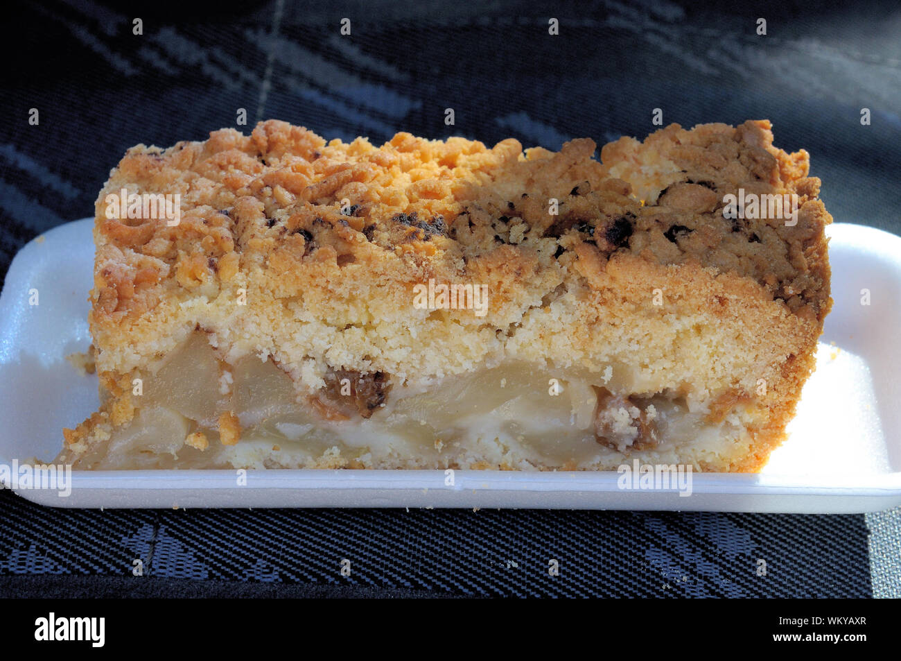 World famous apple strudel at the bakery in Solitaire in Namibia Stock ...