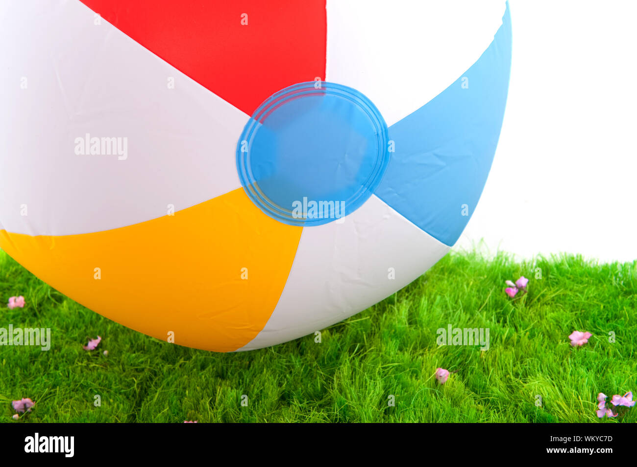 floated beach ball for fun at the vacation Stock Photo - Alamy