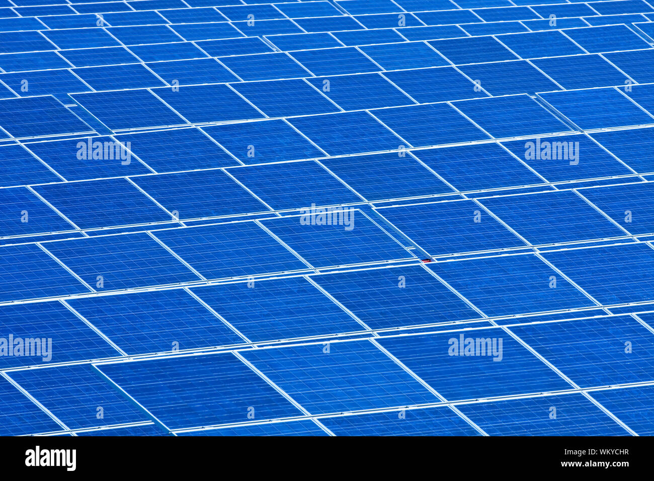 czech republic, bohemia - sunlight collectors at solar panel station ...