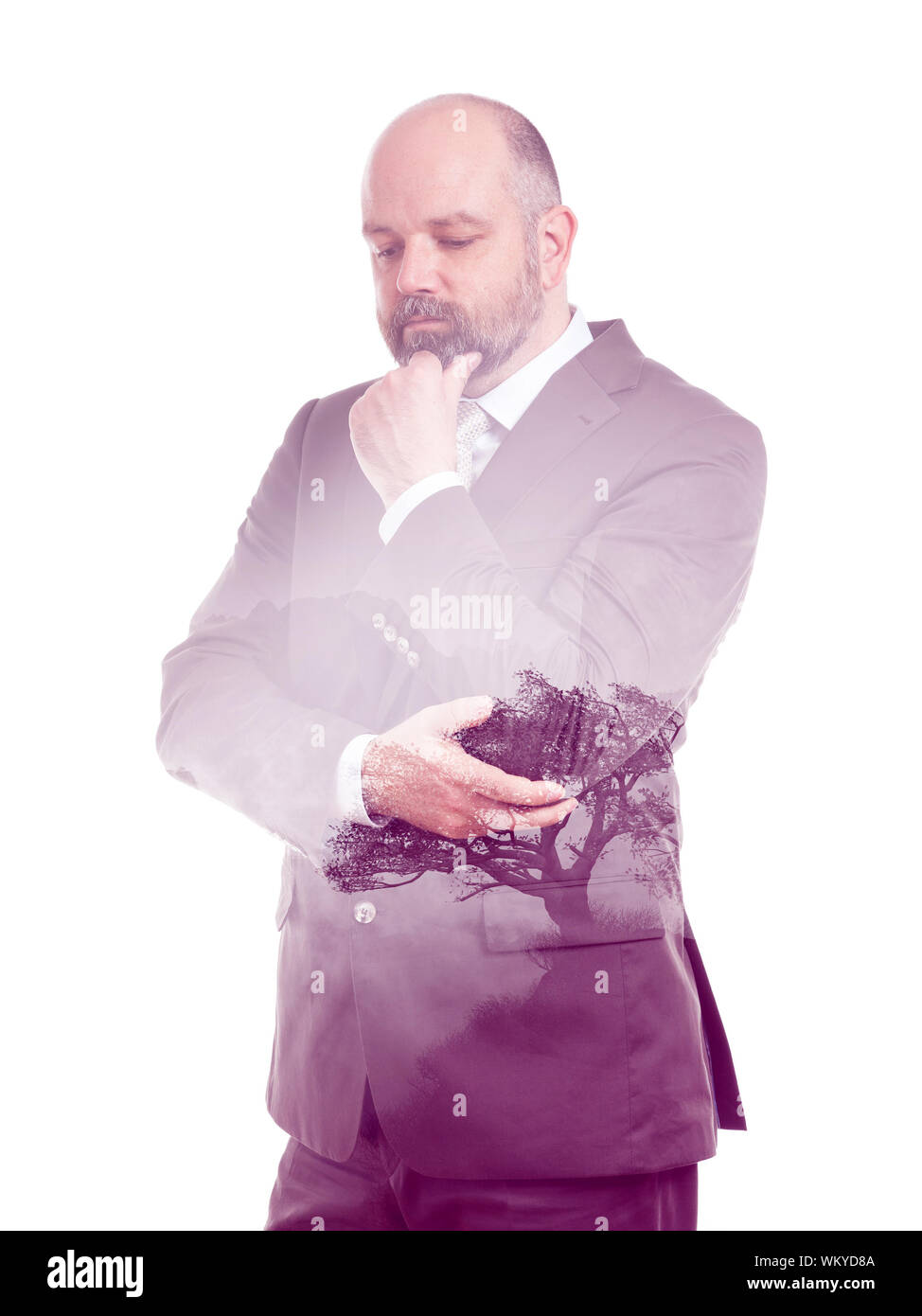 Double exposure portrait landscape hi-res stock photography and images ...