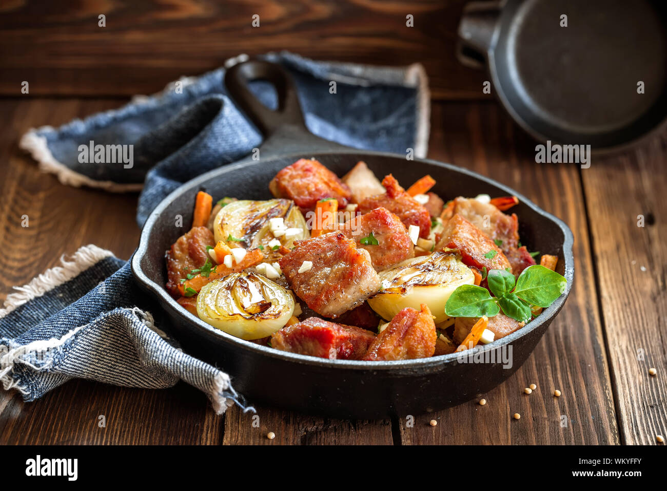 Meat and vegetables Stock Photo - Alamy