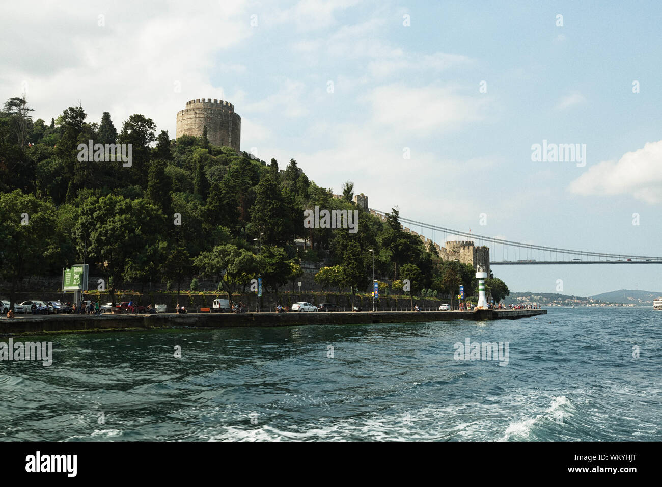 River With Buildings In Background Stock Photo - Alamy