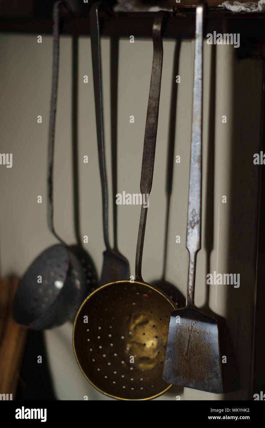Ladles metal hi-res stock photography and images - Alamy