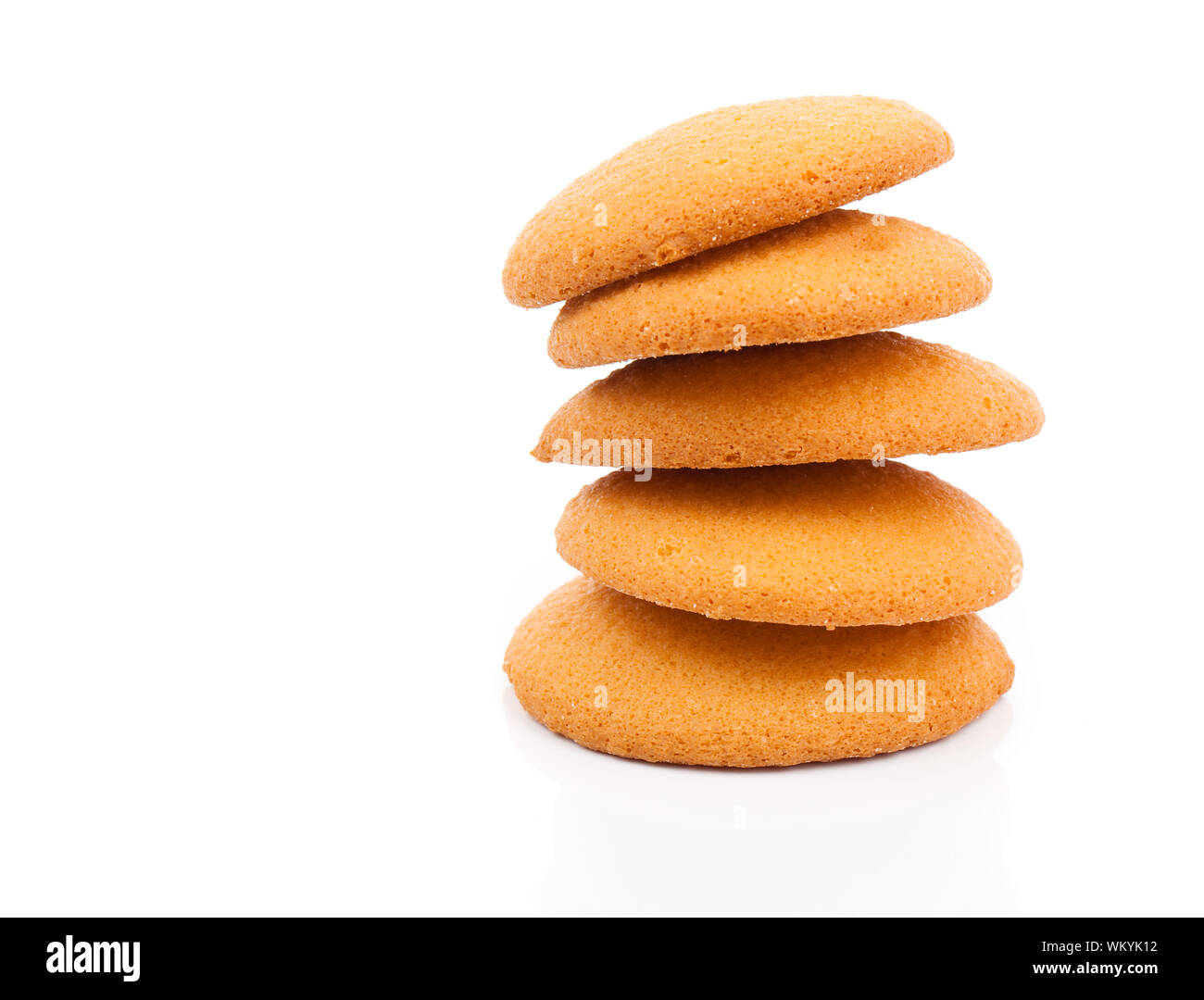 cookies,Stack of cookies. Isolated Stock Photo - Alamy