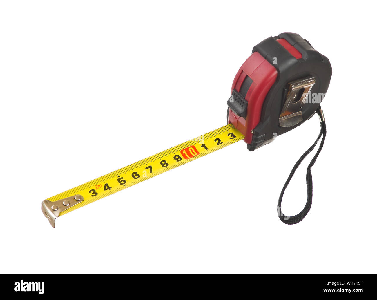 tape measure isolated on white background Stock Photo - Alamy