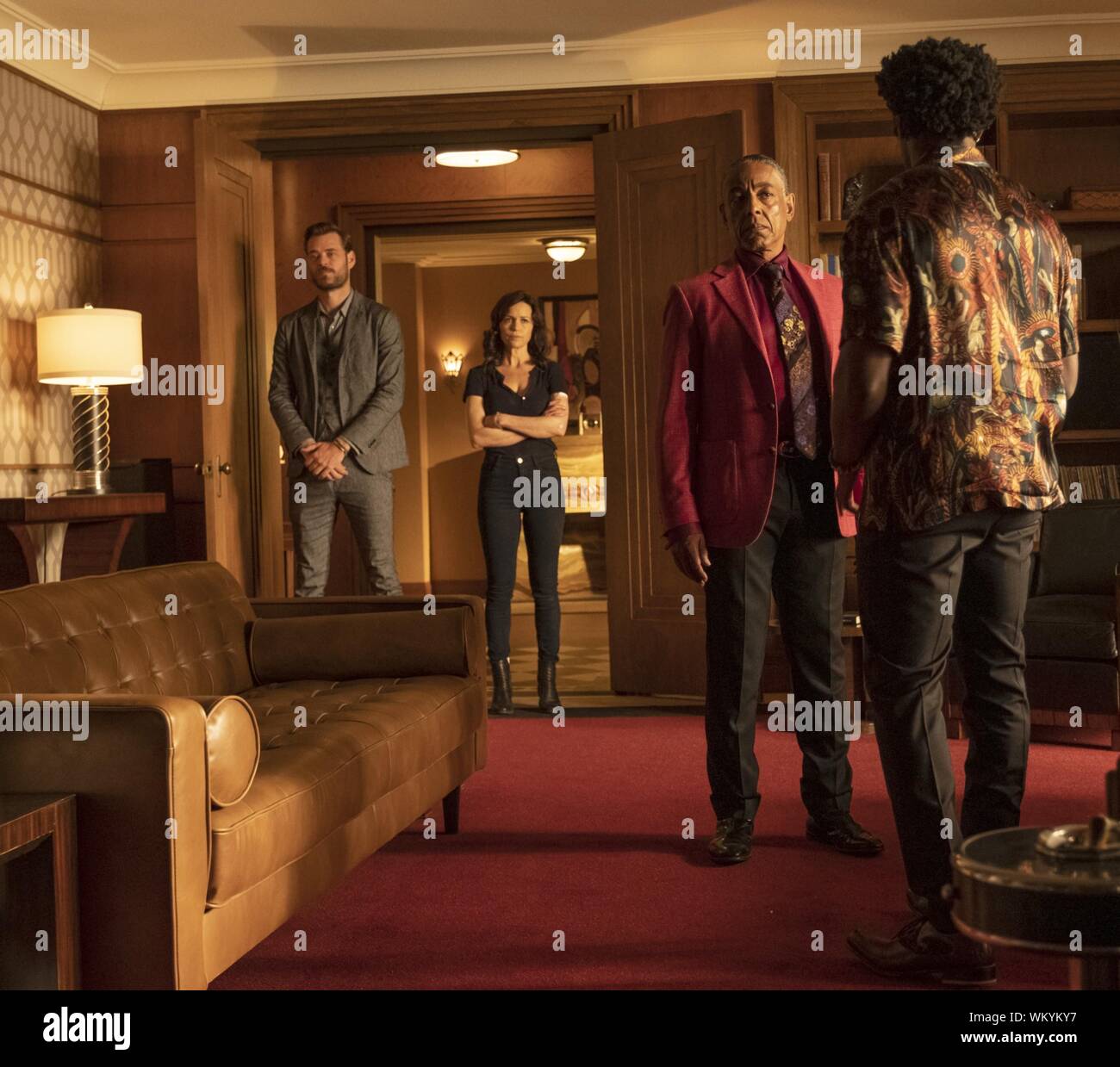 JETT, from left: Chris Backus, Carla Gugino, Giancarlo Esposito, Gentry ...