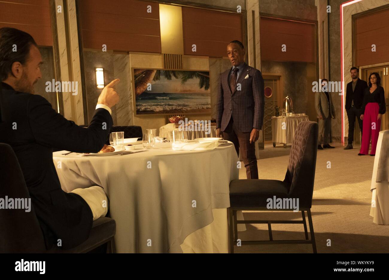 JETT, from left: Greg Bryk, Giancarlo Esposito, Carla Gugino in 'Miljan ...