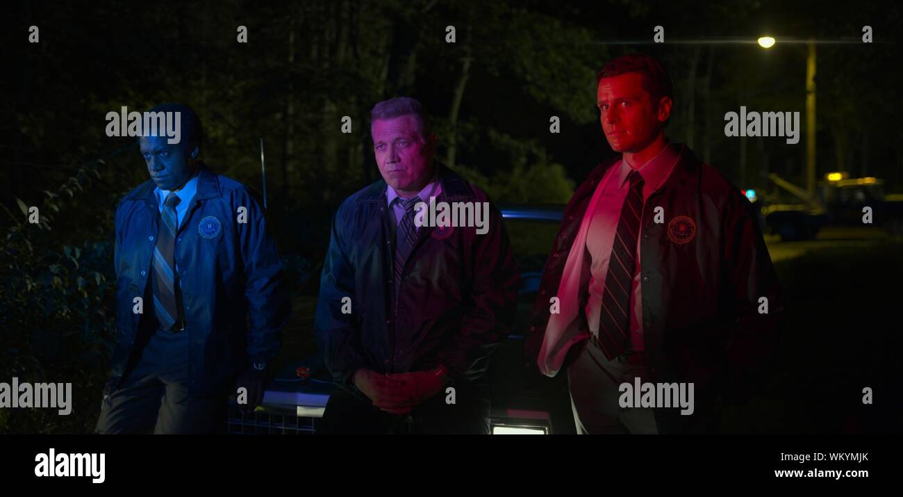 MINDHUNTER, from left: Albert Jones, Holt McCallany, Jonathan Groff ...