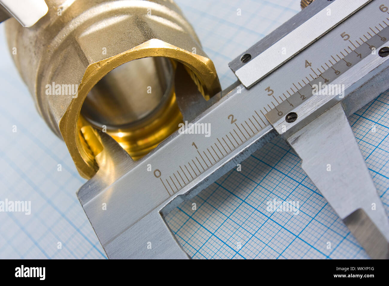 details of the pipeline on the graph paper Stock Photo - Alamy