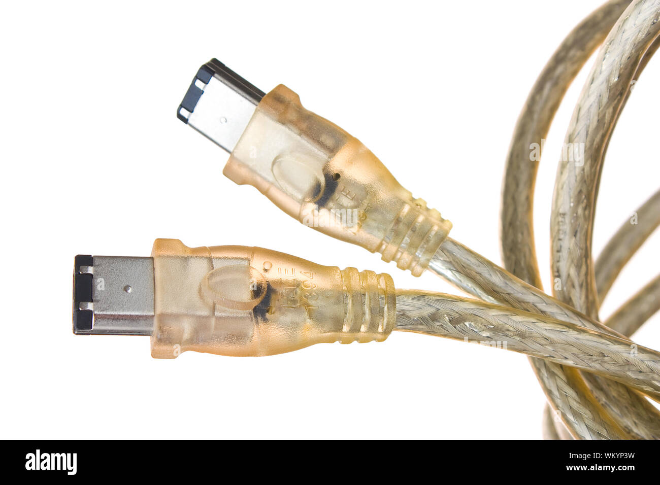 Wires for electronic compounds isolated on white background Stock Photo ...