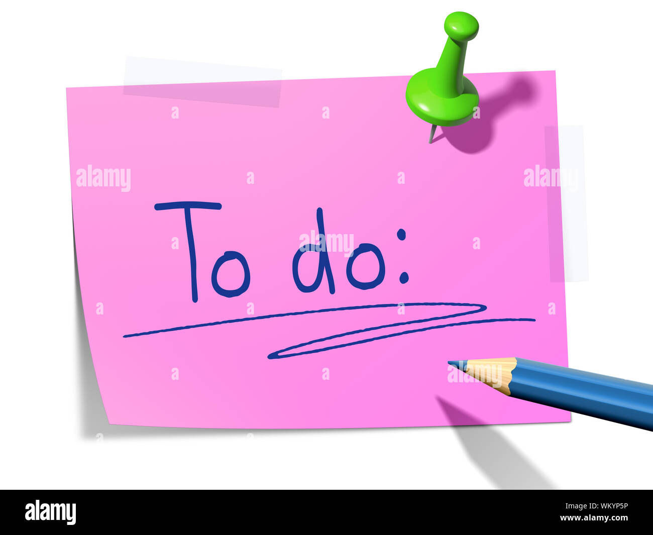 A sticky paper with the message to do Stock Photo - Alamy