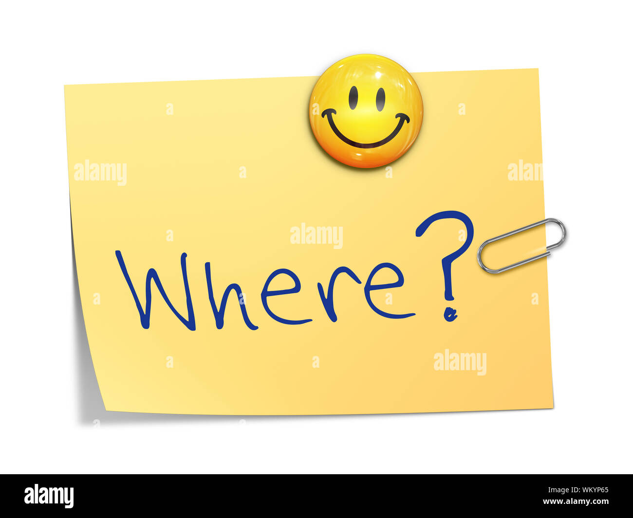 Sticky note word message concept Cut Out Stock Images & Pictures - Alamy