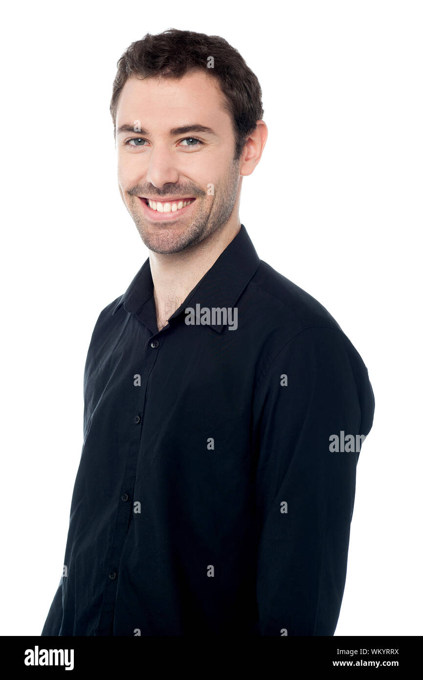 Young handsome guy posing casually Stock Photo - Alamy