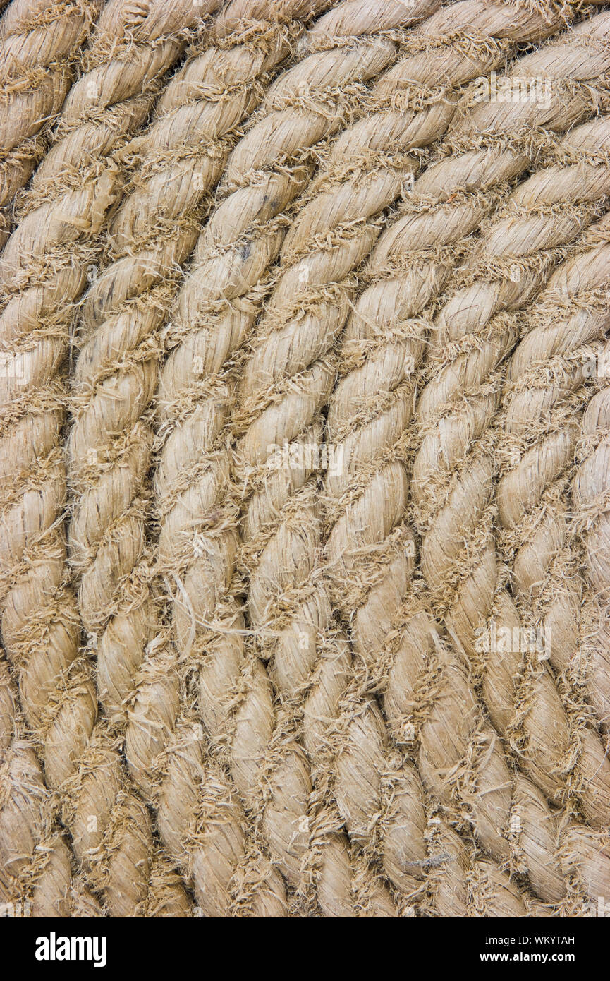 The texture of the old rope Stock Photo - Alamy