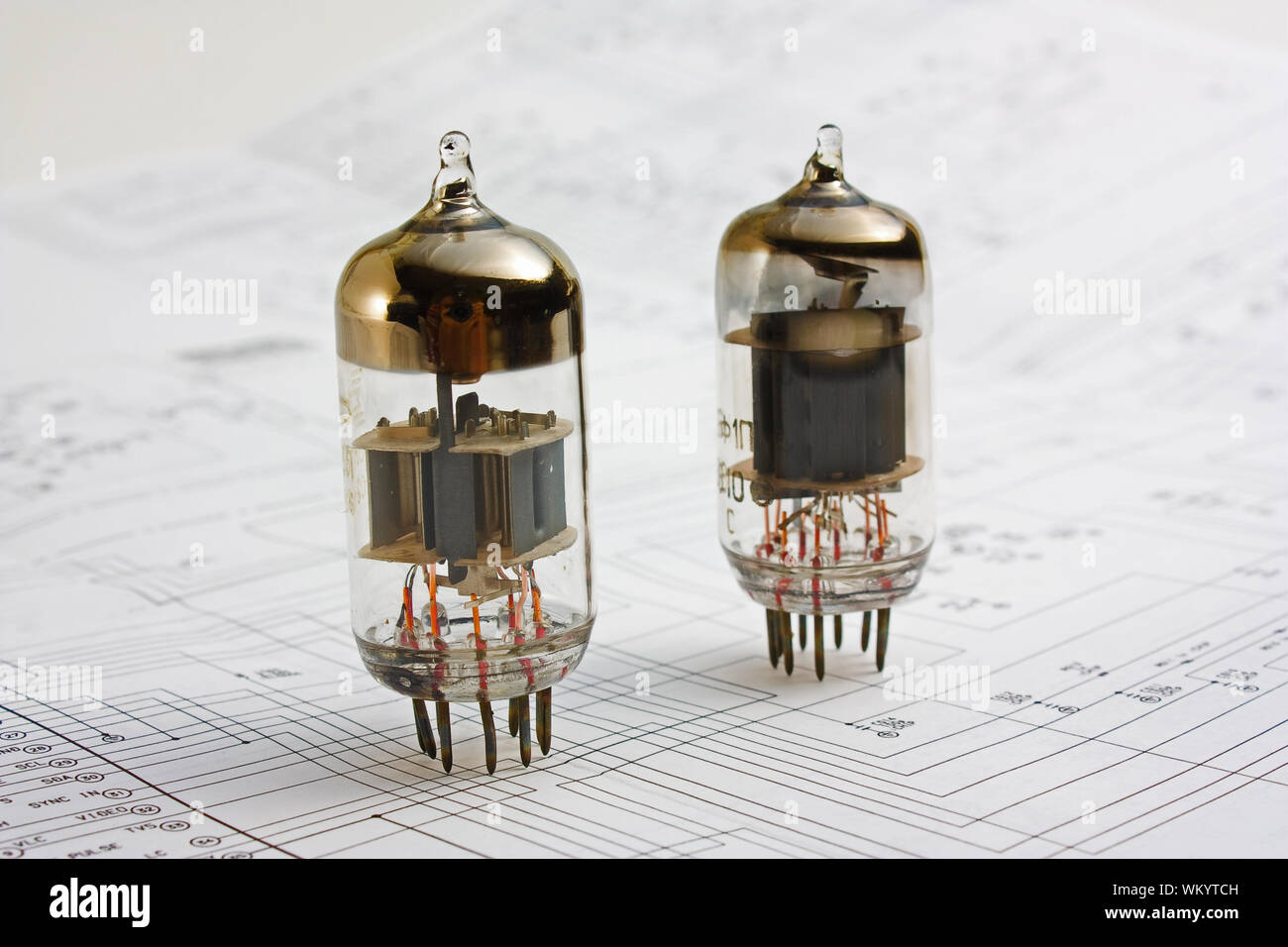 Radio components laid out on the electronic circuit Stock Photo - Alamy