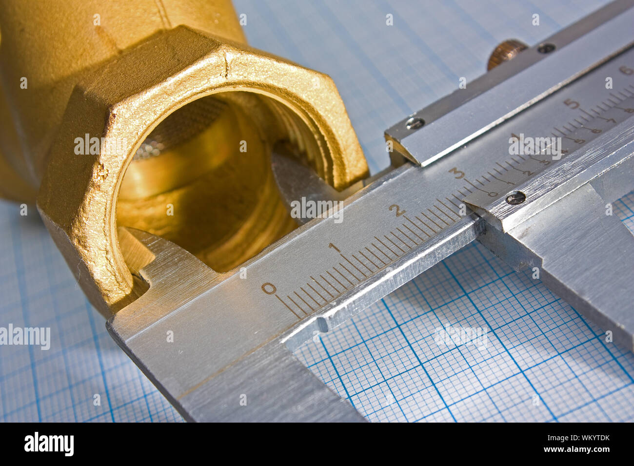 details of the pipeline on the graph paper Stock Photo - Alamy