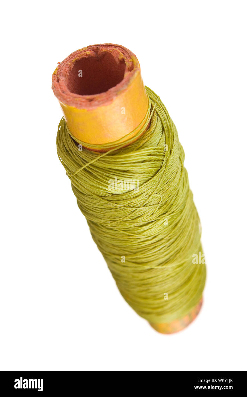 Sewing thread isolated on white background Stock Photo - Alamy