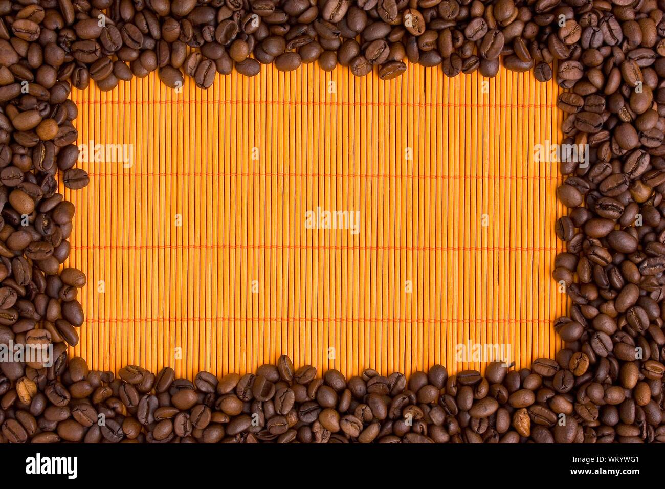 frame for photo with coffee beans Stock Photo - Alamy