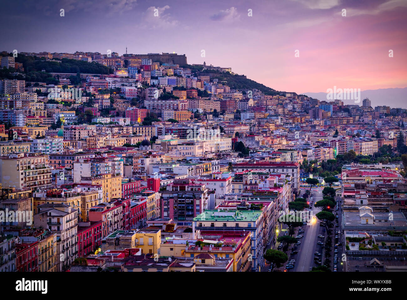 An October morning in Naples, Italy Stock Photo - Alamy