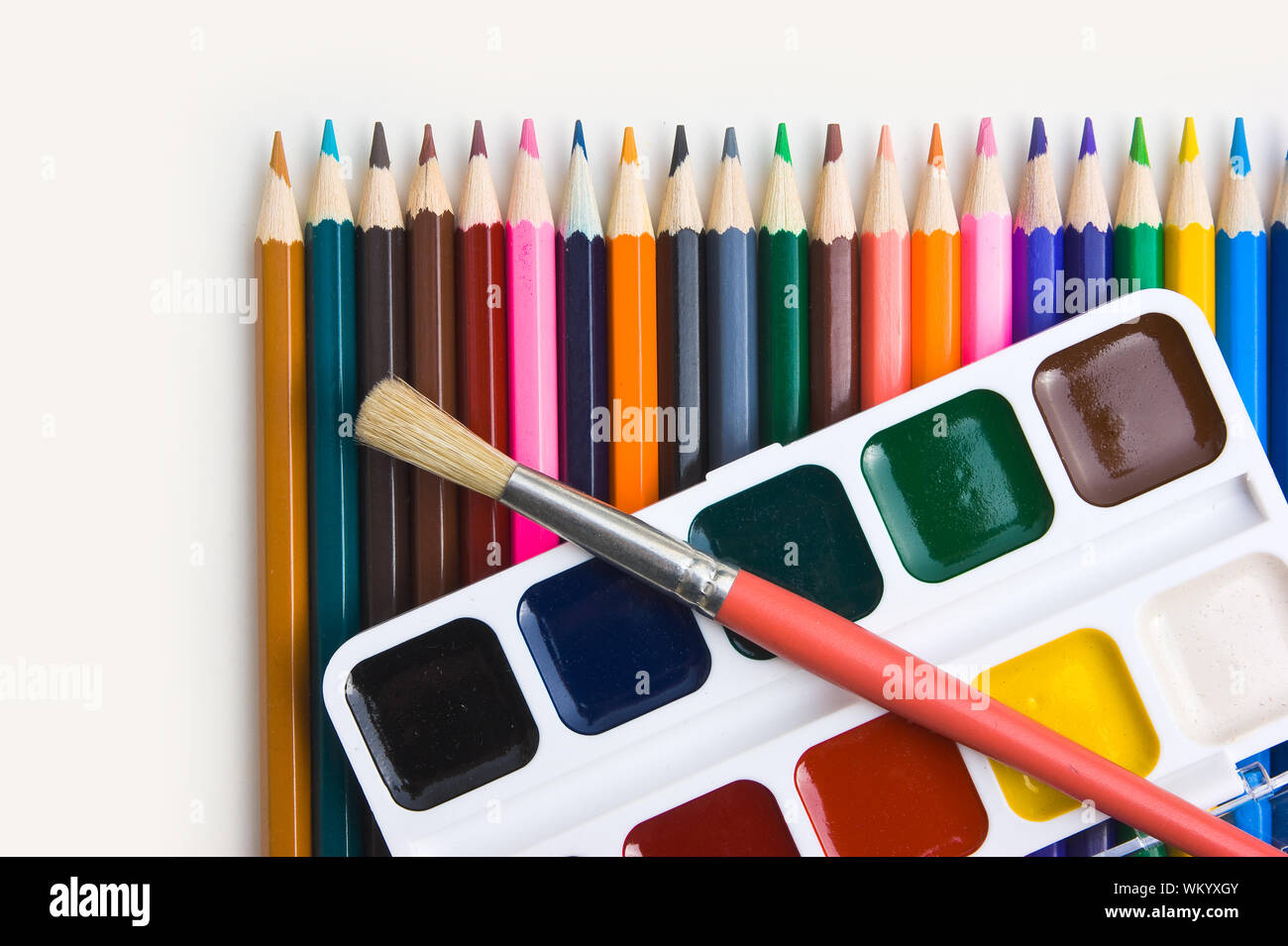 drawing tools isolated on white background Stock Photo - Alamy