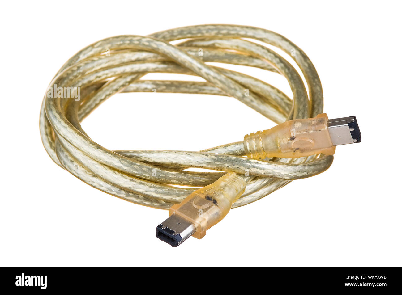 Wires for electronic compounds isolated on white background Stock Photo ...