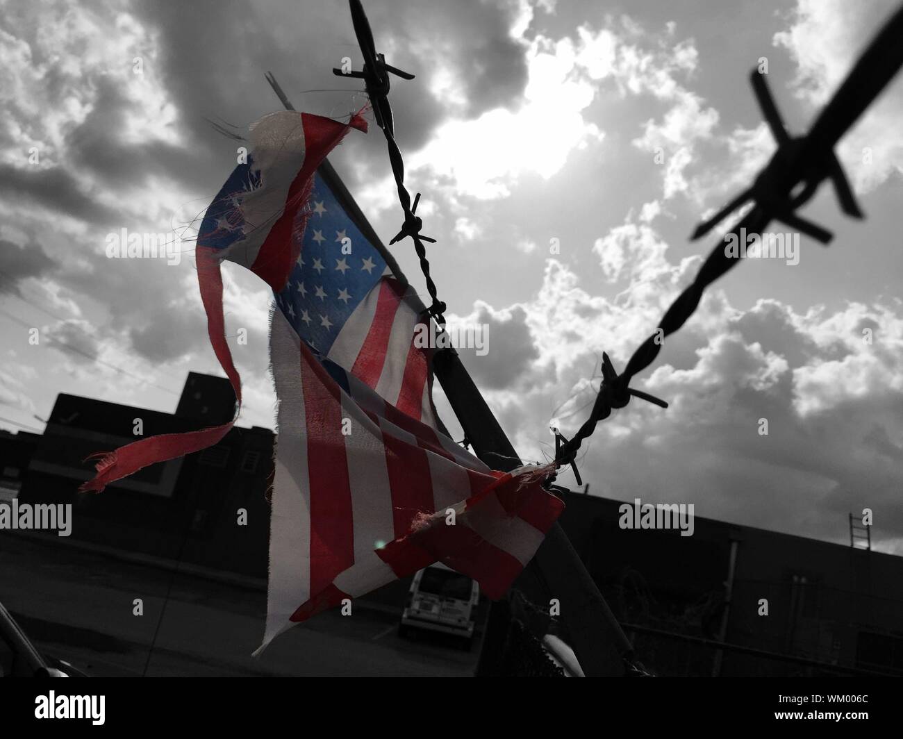 Frayed american flag High Resolution Stock Photography and Images - Alamy