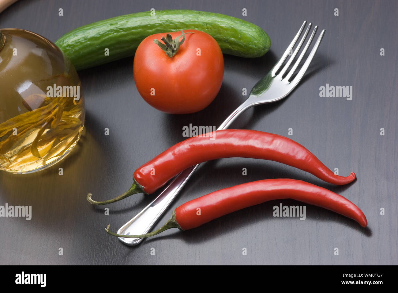vegetables and cooking utensils for cutting table Stock Photo - Alamy
