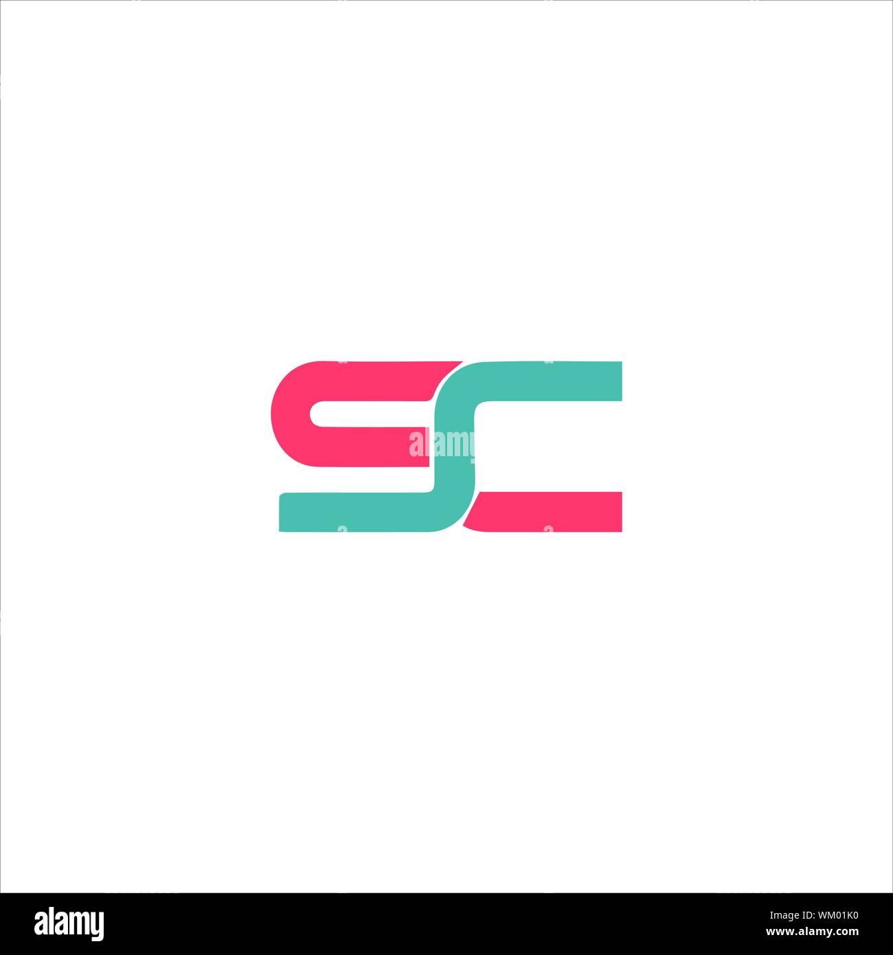 CS and SC creative initial based letter icon logo vector designs Stock ...