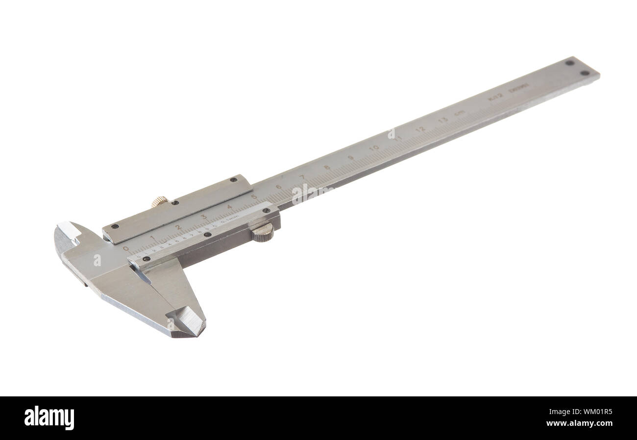 calipers isolated on a white background Stock Photo - Alamy