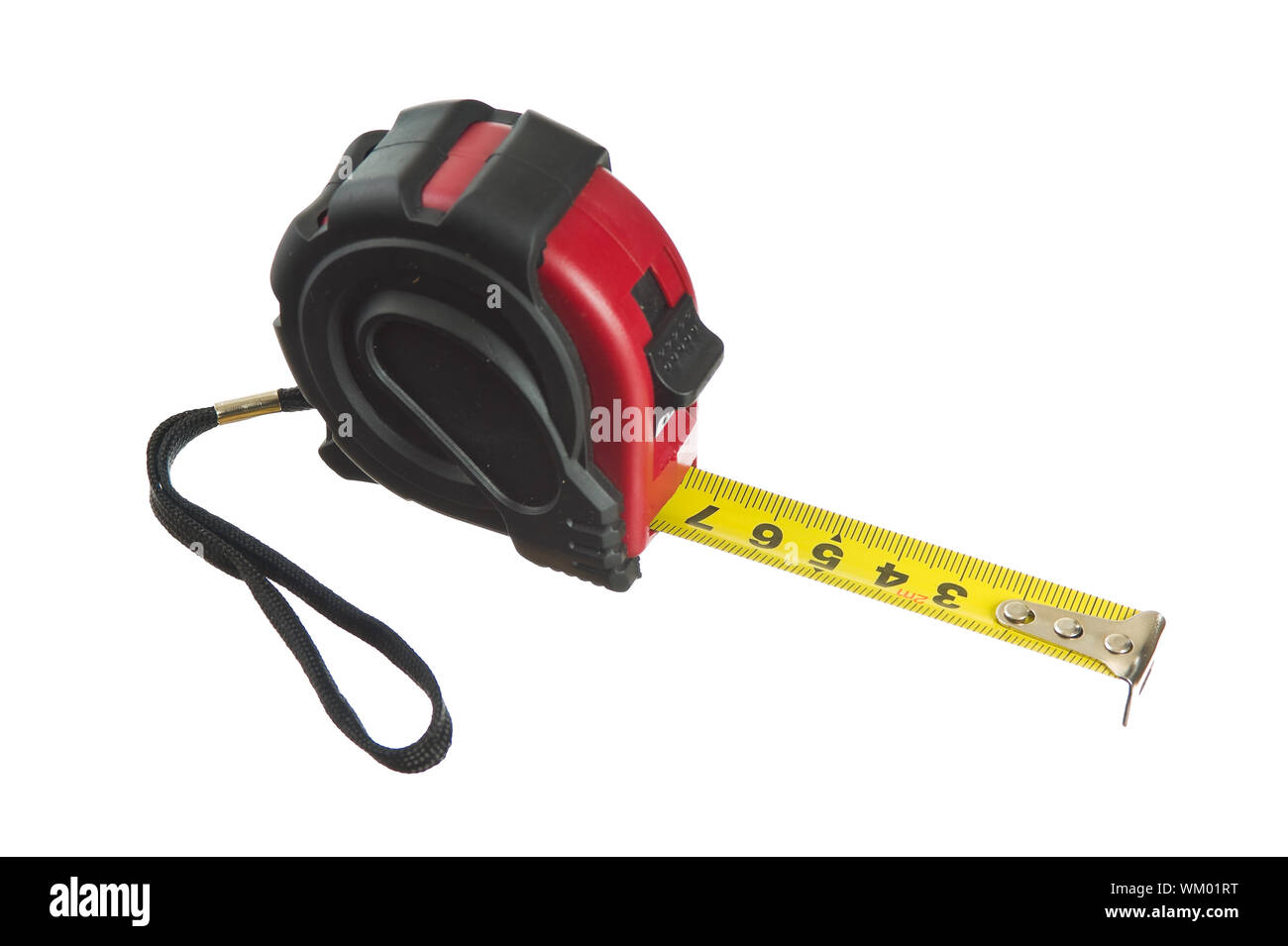 tape measure isolated on white background Stock Photo - Alamy