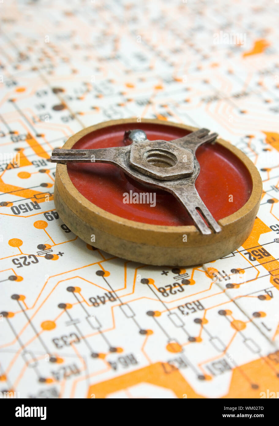 Radio components laid out on the electronic circuit Stock Photo - Alamy