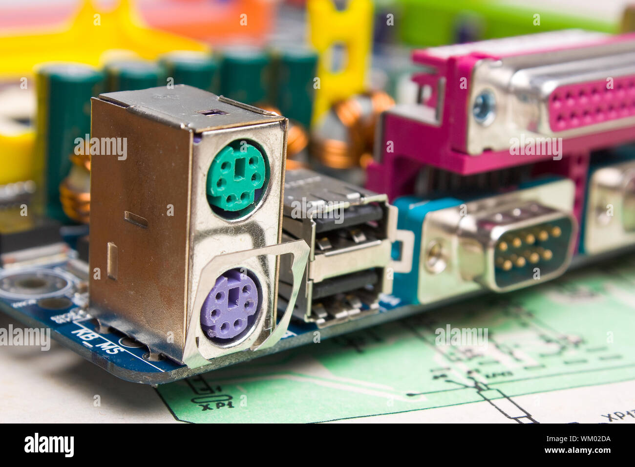 Radio components laid out on the electronic circuit Stock Photo - Alamy