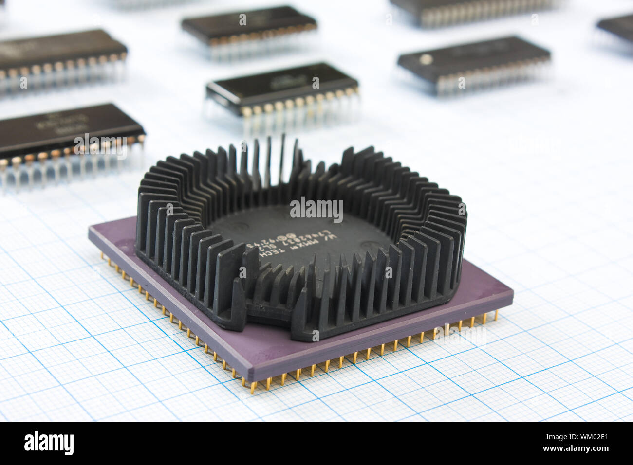 Radio components laid out on the electronic circuit Stock Photo - Alamy