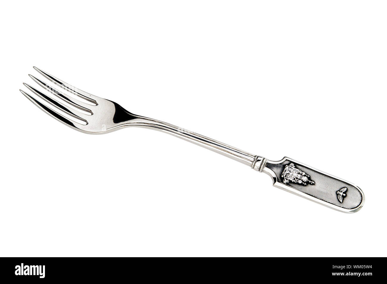 Table fork isolated on white background Stock Photo - Alamy