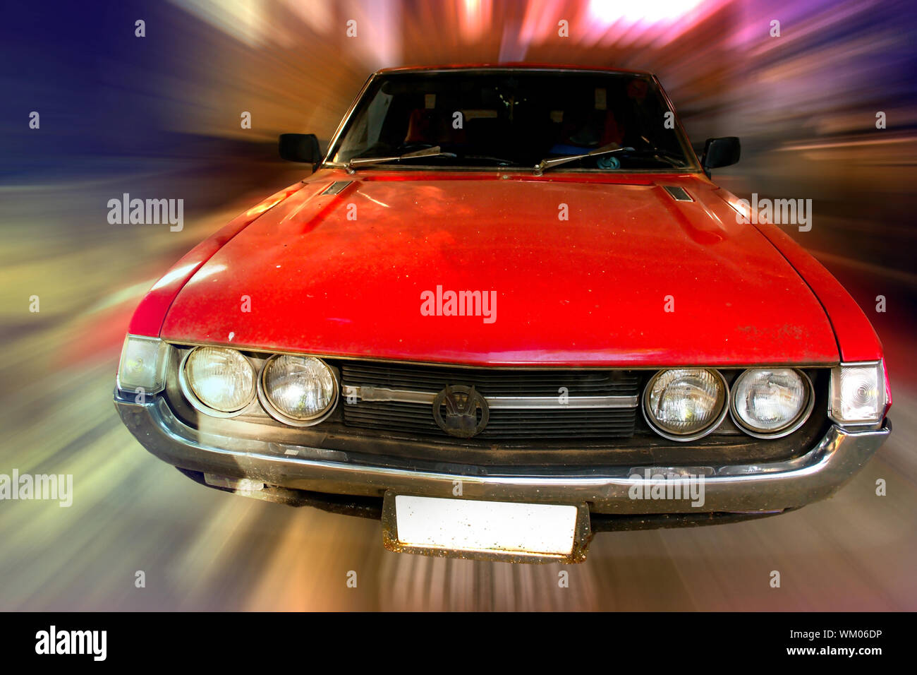 Car speeding motorway hi-res stock photography and images - Alamy