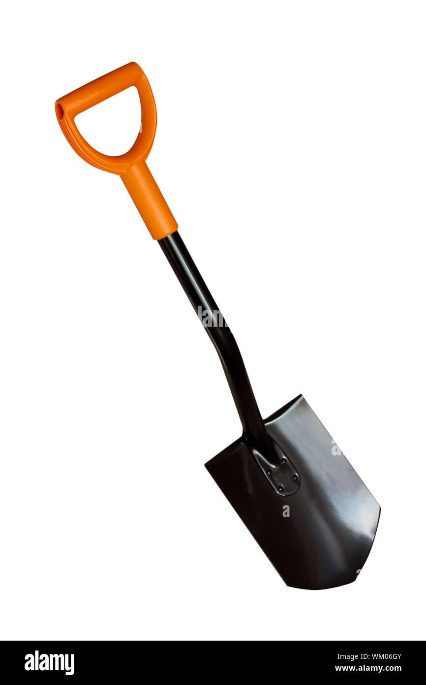 metal shovel Isolated on a white background Stock Photo - Alamy
