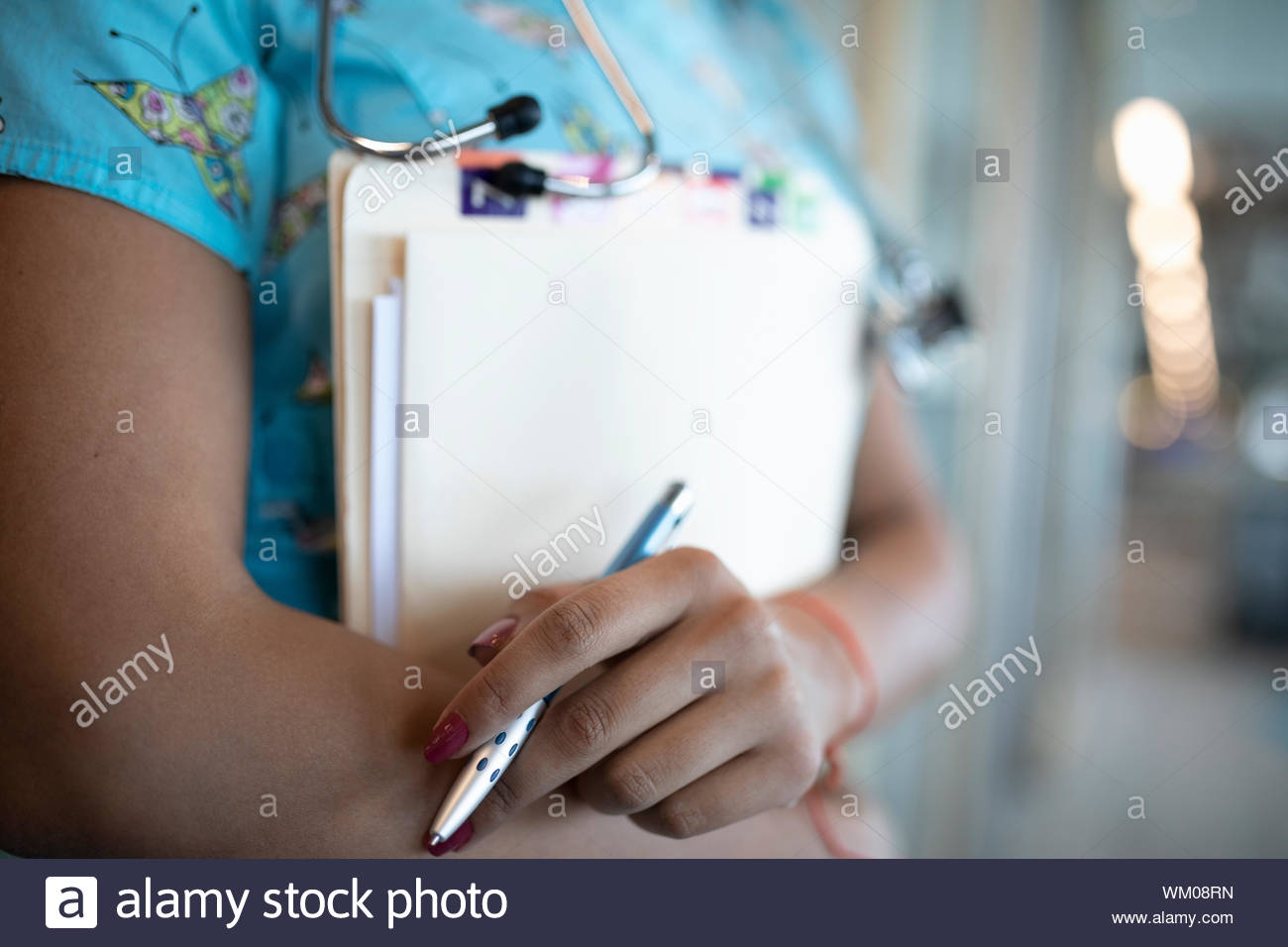 Woman writing document close up pen hi-res stock photography and images ...