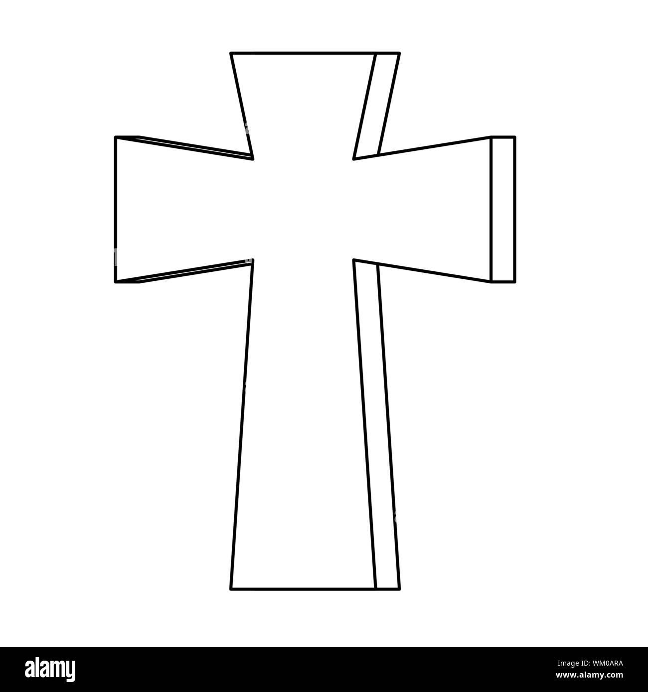 cross metal decoration isolated icon vector illustration design Stock ...