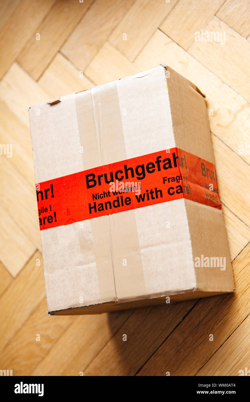 Handle With Care Box High Resolution Stock Photography and Images - Alamy