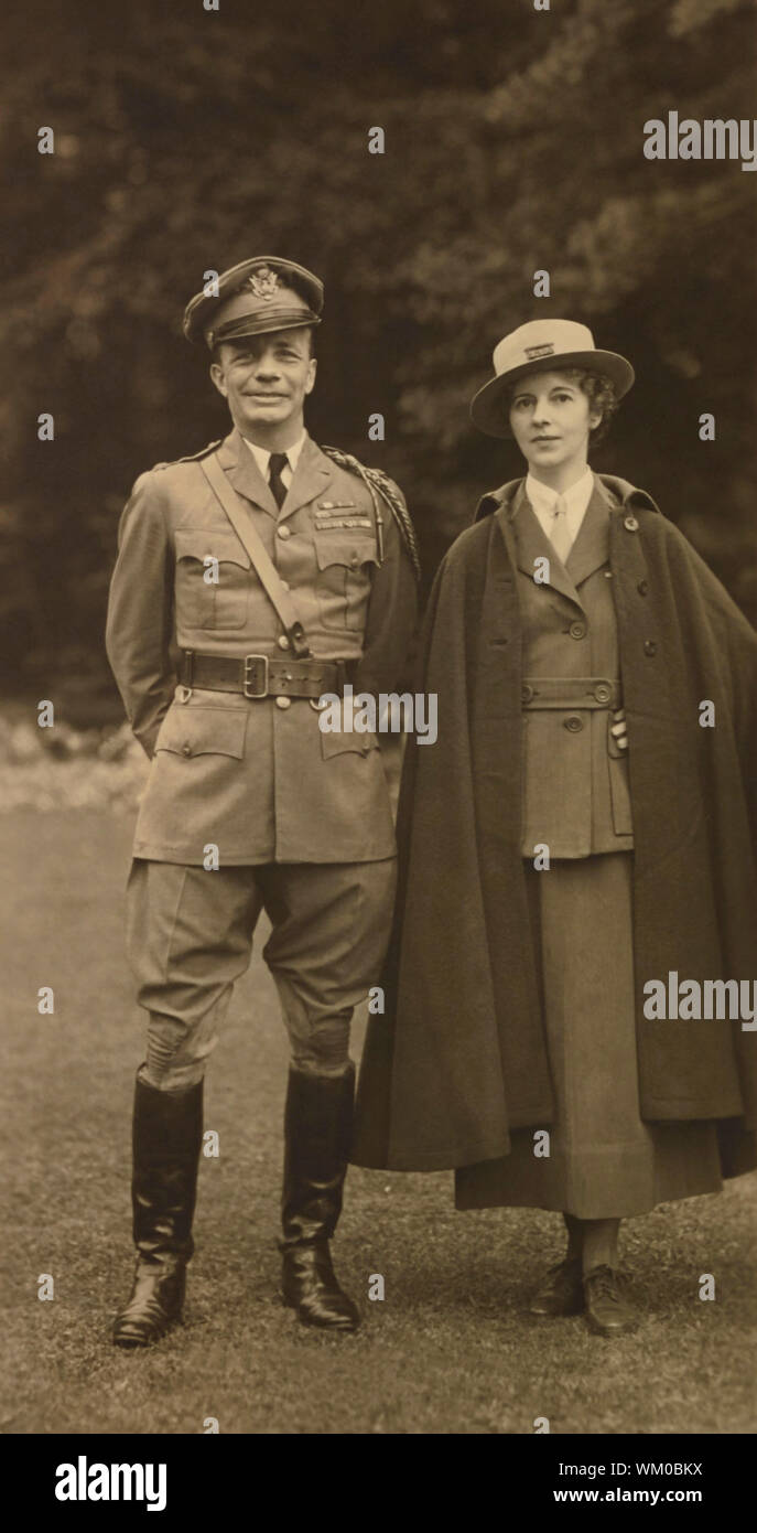 Woman with her butler hi-res stock photography and images - Alamy