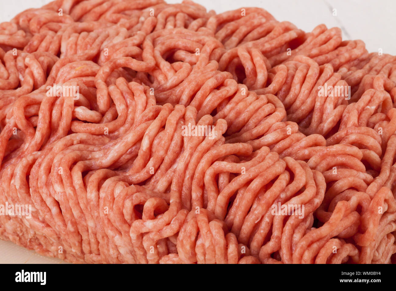Block of commercial beef mince from a store Stock Photo - Alamy