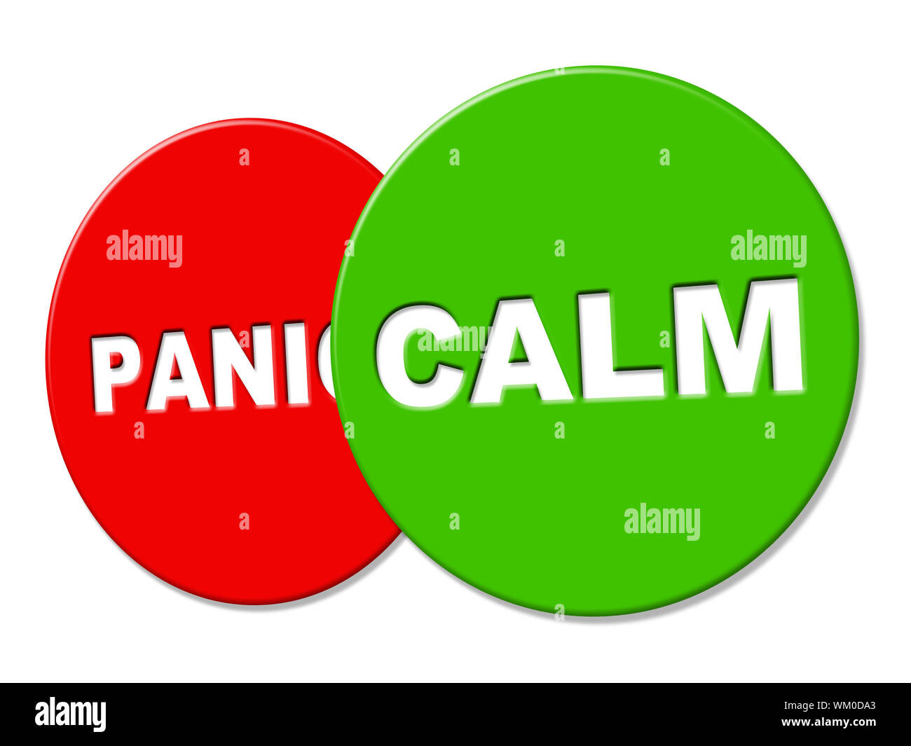 Calm Sign Representing Just Relax And Rest Stock Photo - Alamy