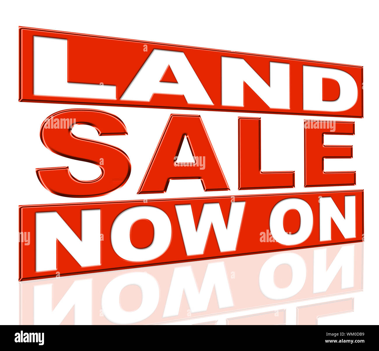 Land Sale Showing At This Time And Promo Stock Photo - Alamy