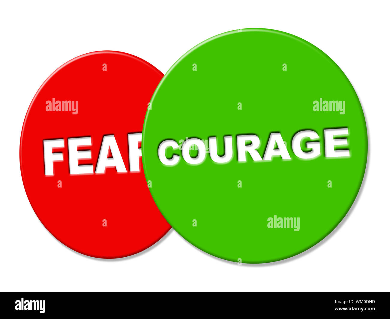 Courage sign Cut Out Stock Images & Pictures - Alamy