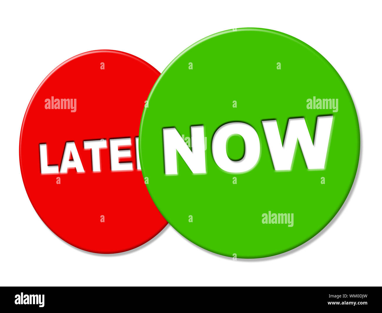 Now Sign Indicating At This Time And Now Stock Photo - Alamy