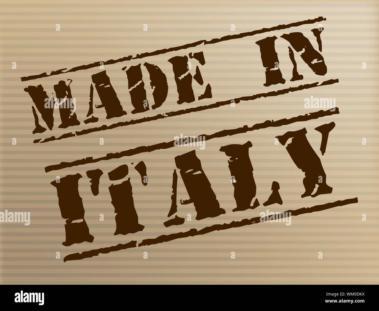 Made In Italy Showing Commercial Europe And Factory Stock Photo - Alamy